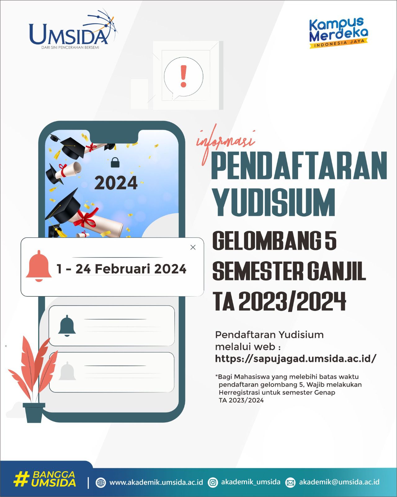 Pendaftaran Yudisium Semester Gasal 2023/2024 – Direktorat Akademik