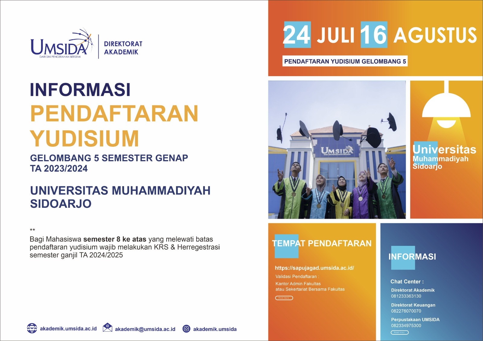 Informasi Pendaftaran Yudisium Gel 5 – Direktorat Akademik