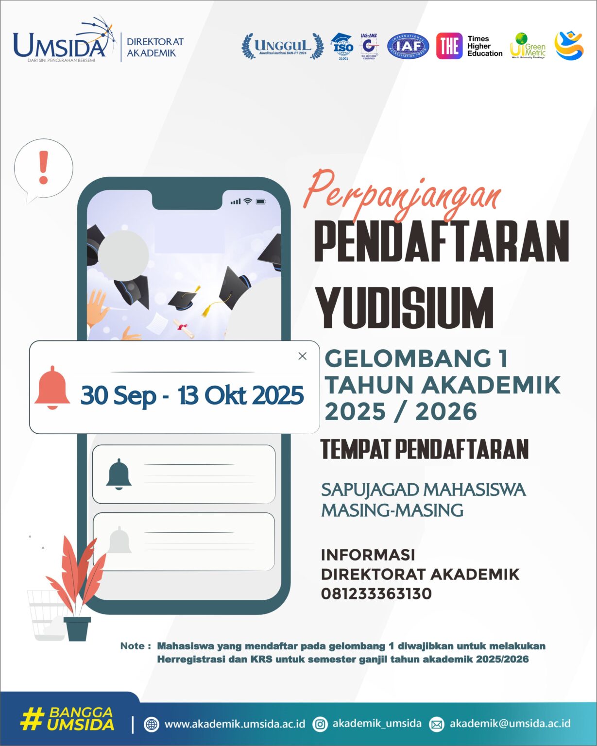Perpanjangan Pendaftaran Yudisium Gelombang 1 Semester Ganjil 2025/2026 ...